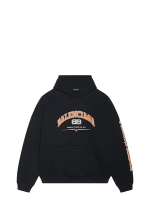 Balenciaga Wide Fit Hoodie - Black