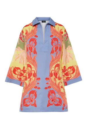 Etro Printed Cotton-blend Shirt - Multicoloured