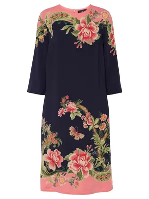 Etro Floral Shift Dress - Multicoloured