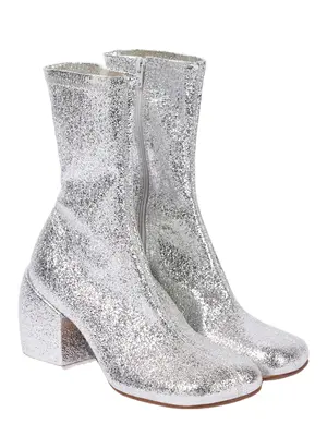 Dries Van Noten Embellished Ankle Boots - Silver