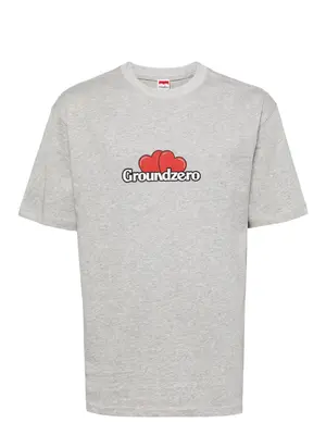 GROUND ZERO Logo-print T-shirt - Grey
