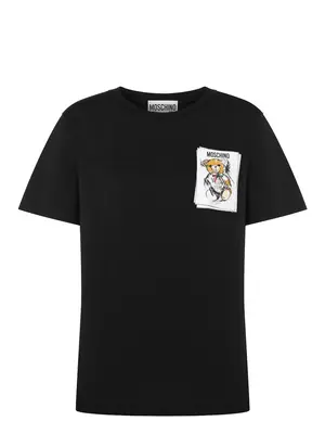 Moschino Teddy Bear Print T-shirt - Black
