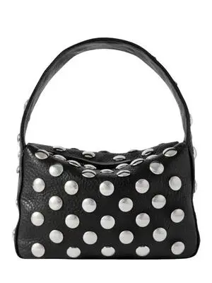 Khaite Elena Small Studded Shoulder Bag - Black