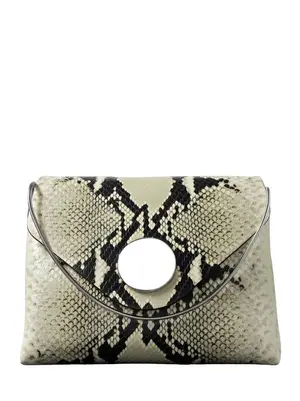 Khaite KHAITE Bobbi Snake-Effect Shoulder Bag Neutrals