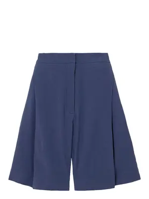 Tove TOVE Bella Linen-blend Shorts Blue