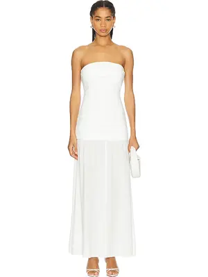 SEROYA Gardenia Maxi Dress - Porcelain