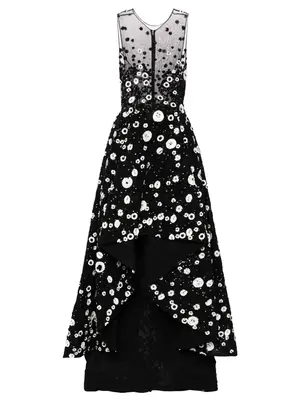 SAIID KOBEISY Saiid Kobeisy Beaded High-Low Gown