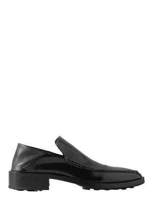 JIL SANDER Jil Sander Glossed-Leather Loafers Black