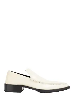 JIL SANDER Jil Sander Glossed-Leather Loafers Off-white