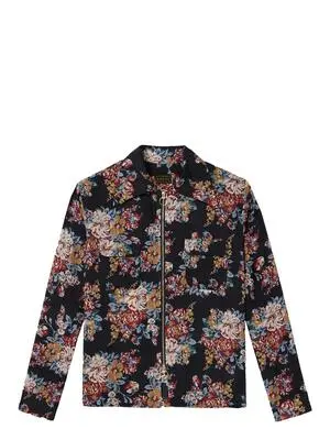 Kapital Floral-print Twill Jacket - Black