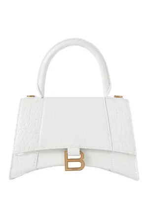 Balenciaga Hourglass Xs Tote - White