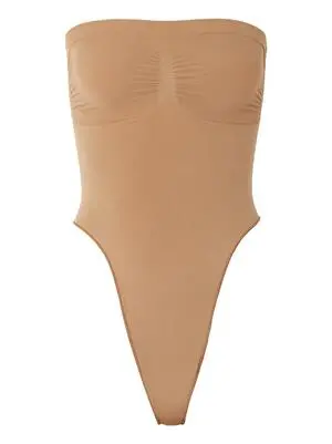 SKIMS Seamless Sculpt Strapless Thong Bodysuit - Neutrals