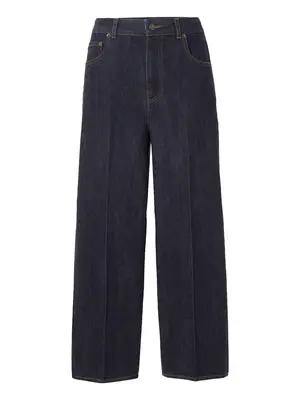 Loro Piana High-rise Straight-leg Jeans - Blue