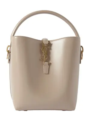 Saint Laurent SAINT LAURENT Le 37 Small Leather Bucket Bag Neutrals