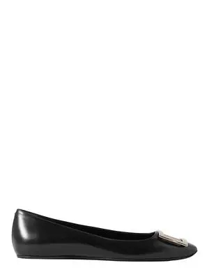 ROGER VIVIER Trompette Bellerine Ballet Flats - Black