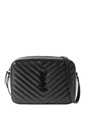 Saint Laurent Lou Medium Quilted Leather Shoulder Bag - Black
