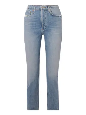 AGOLDE AGOLDE Riley Cropped High-Rise Jeans