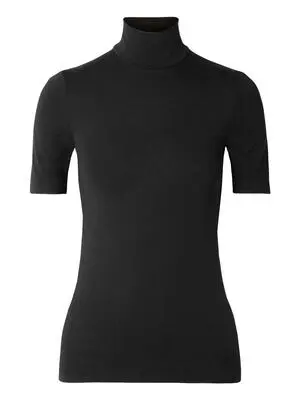 Wolford Aurora Modal-blend Jersey Turtleneck Top - Black