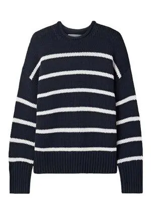 LA LIGNE La Ligne Marina Striped Cotton Sweater