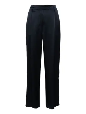 Max Mara Amleto Satin Trousers - Blue