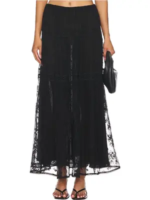 Tularosa Kylie Maxi Skirt - Black