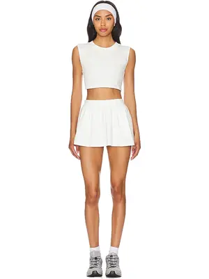 Free People X Hot Shot Skort Set - White