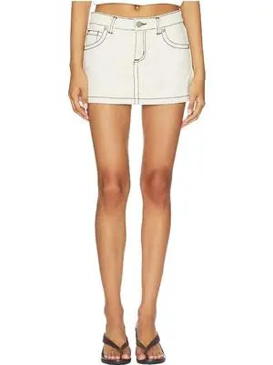 Abrand Denim 99 Mini Skirt - Chelsea