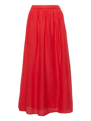 Velvet By Graham & Spencer Mariela Maxi Skirt - Red