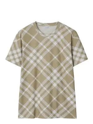 Burberry Nova Check Short-sleeve T-shirt - Neutrals