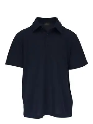 Brioni Classic Short-sleeved Polo Shirt - Blue