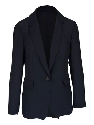 PETER COHEN Notched-lapel Single-breasted Blazer - Blue
