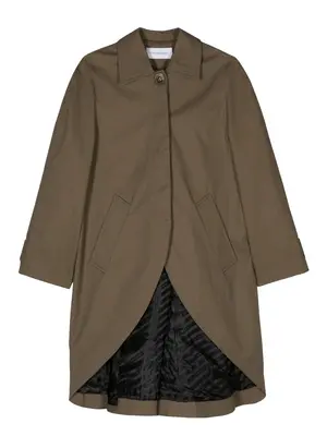 Viktor & Rolf Godet Canvas Trench Coat - Brown