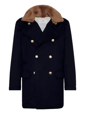 BRUNELLO CUCINELLI Brunello Cucinelli Double-breasted Cashmere Coat