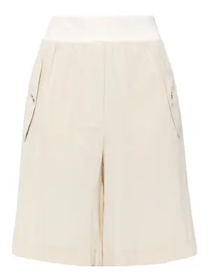 Helmut Lang Silk Bomber Shorts - Neutrals