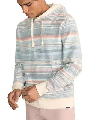 Faherty Brand Striped Byron Bay Hoodie Island Sun