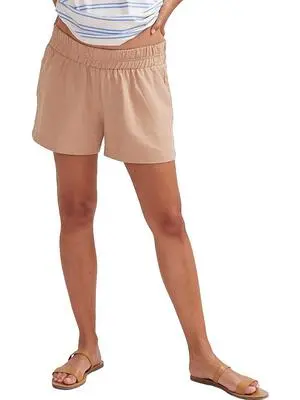 Hatch Collection Hatch Collection Asher Maternity Short Sandstone