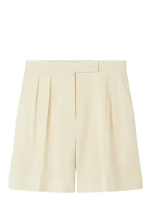 Max Mara Priamo Silk Shorts - White