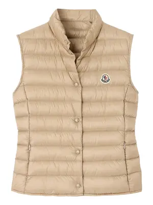 Moncler Liane Quilted Shell Down Vest - Neutrals