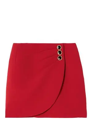 ALESSANDRA RICH Alessandra Rich Wrap-effect Wool Mini Skirt