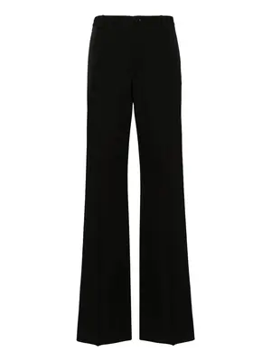 Balenciaga Straight-leg Wool Trousers - Black