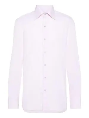 TOM FORD Long-sleeve Poplin Shirt - Pink