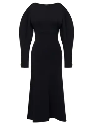 Philosophy Di Lorenzo Serafini Belted Midi Dress - Black