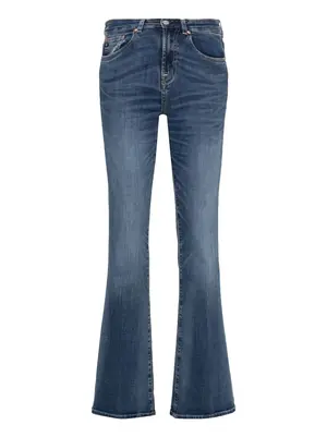 Ag Mid-rise Bootcut Jeans - Blue