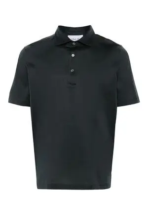 D4.0 Short-sleeve Cotton Polo Shirt - Grey