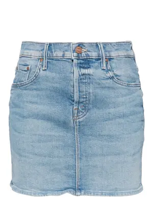 MOTHER The Vagabond Denim Mini Skirt - Blue
