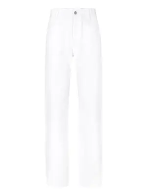 Dolce & Gabbana Elongated High-rise Jeans - White