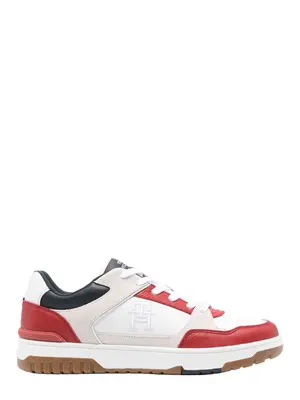 Tommy Hilfiger Basket Street Block Leather Sneakers - White