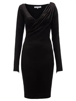 JW Anderson JW Anderson V-neck Midi Dress Black