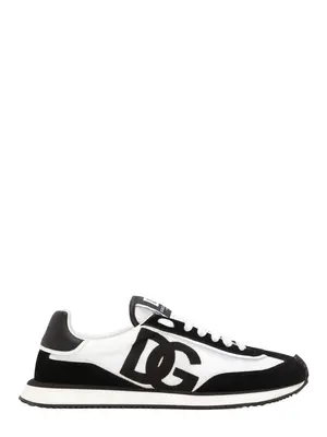 Dolce & Gabbana Dg Cushion Mixed-material Sneakers - White