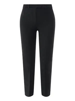 Max Mara Cotton Blend Trousers - Black
